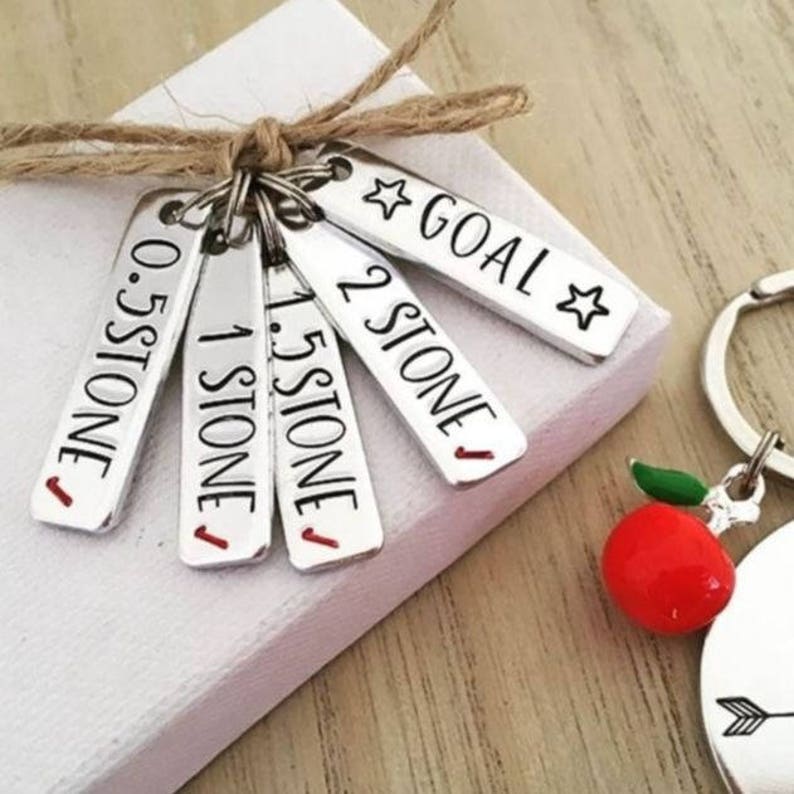 Extra Milestone Charms for My Weight Loss Journey Keyring | Etsy