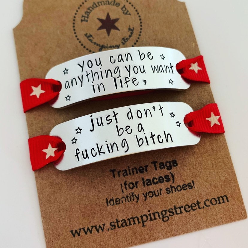 Personalised Trainer Tags Shoe Accessory Running Motivation | Etsy