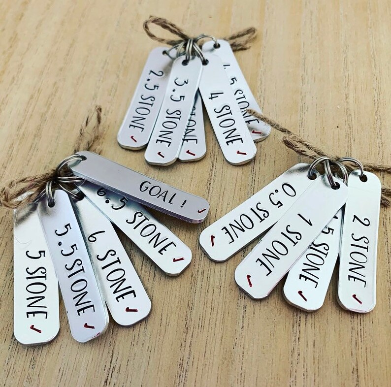 Extra Milestone Charms for My Weight Loss Journey Keyring | Etsy