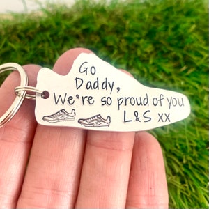 Personalised Runners Gift, Running Keyring, Running Shoe Keychain ...