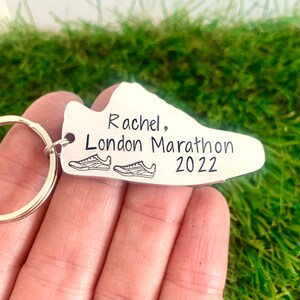 Personalised Runners Gift, Running Keyring, Running Shoe Keychain ...
