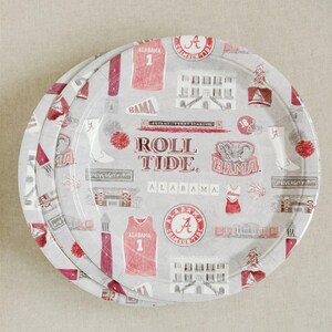 The University of Alabama Paper Plate Pack - Etsy