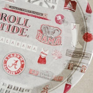 The University of Alabama Paper Plate Pack - Etsy