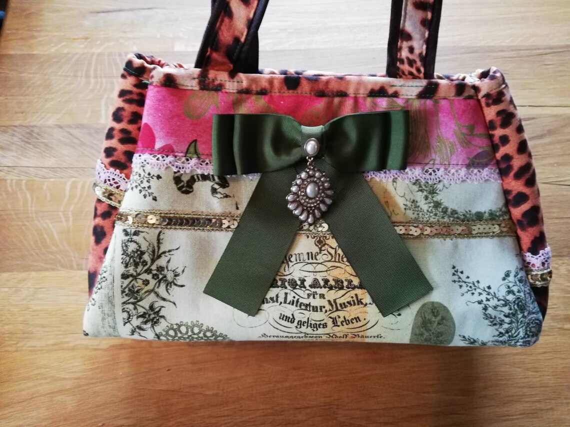 Designer Handbag, Unique Bow-brooch Bag - Etsy
