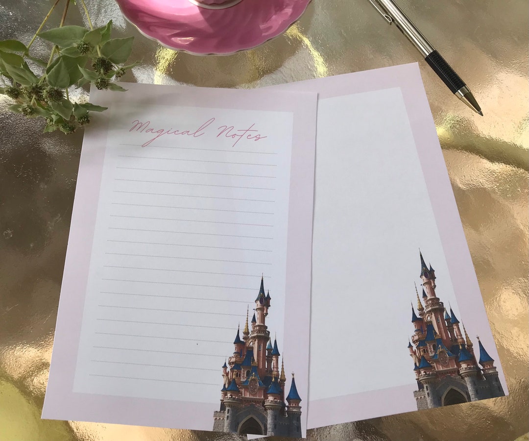 Magical Castle Note Paper - Etsy