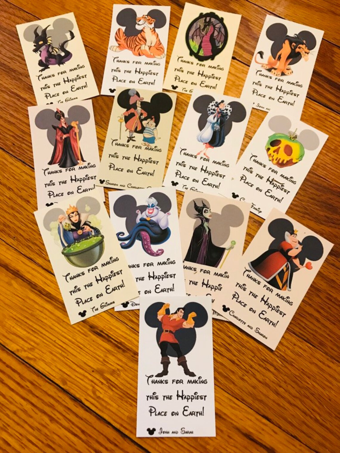 Personalized Cast Member Thank You Cards - Etsy