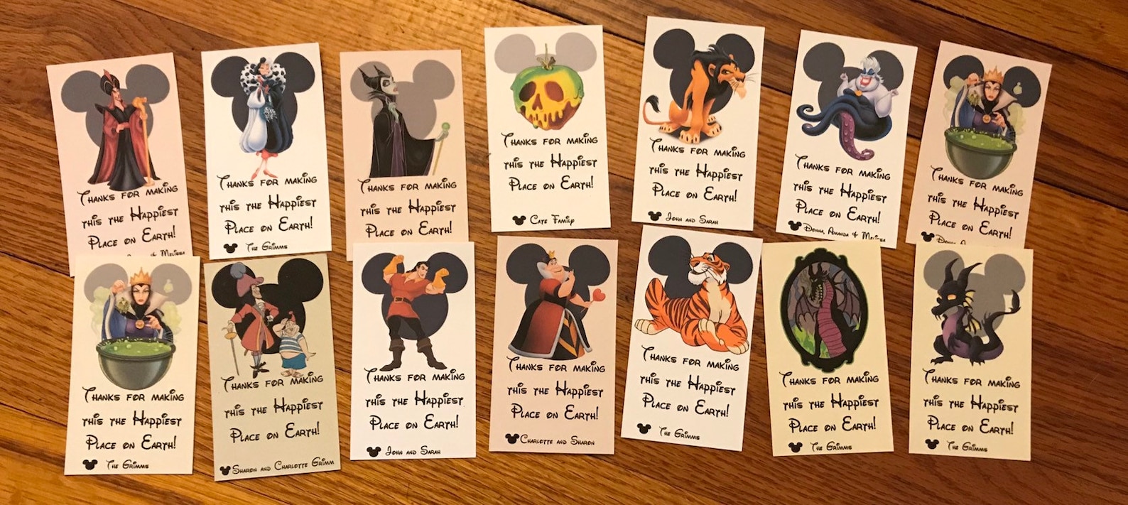 Personalized Cast Member Thank You Cards - Etsy