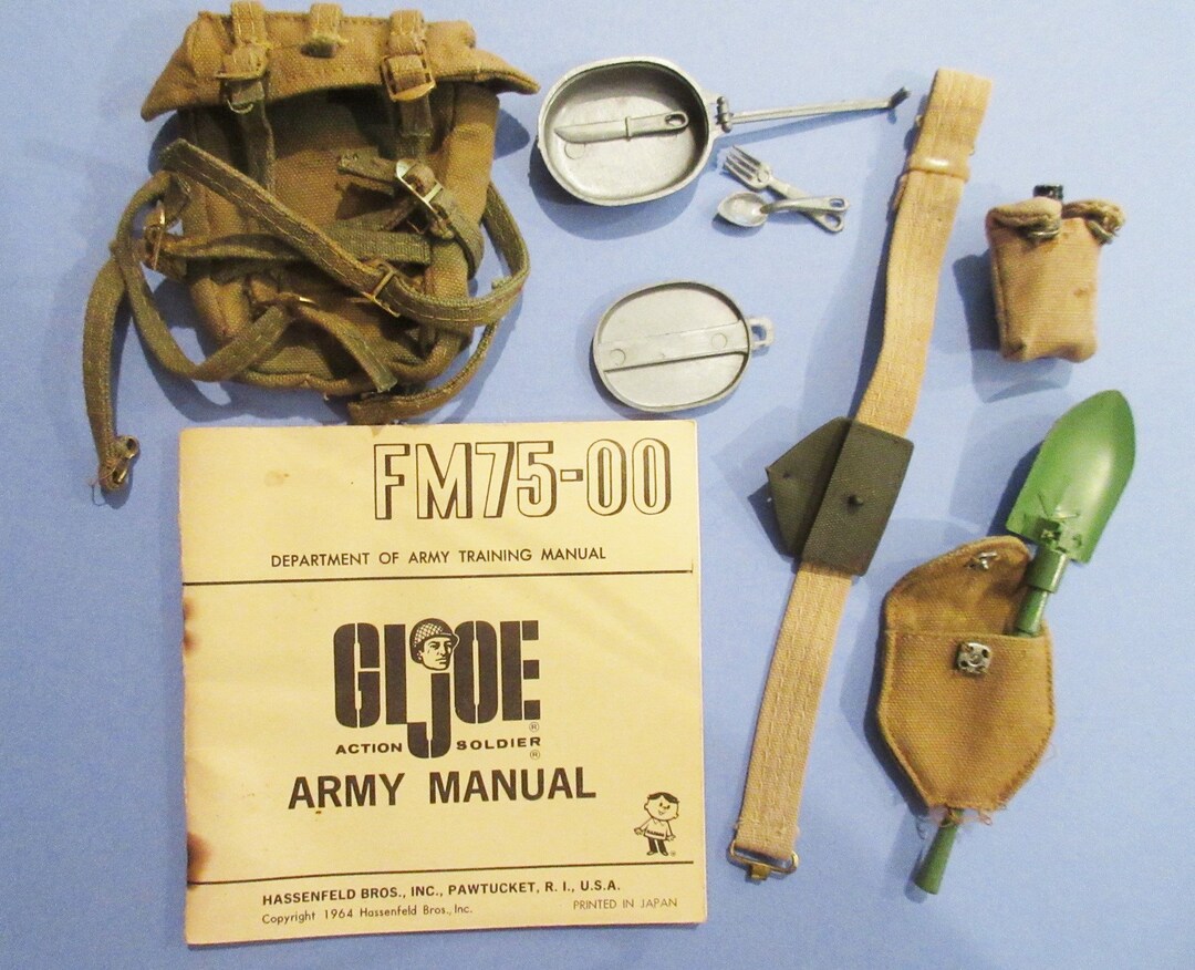 1964 Hasbro GI Joe Combat Field Pack Accessories With Army Manual - Etsy
