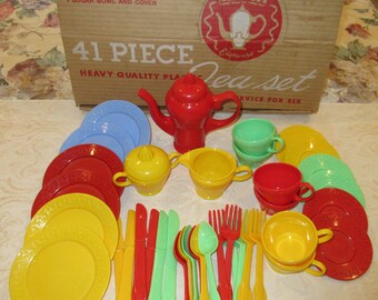 Plastic Tea Set - Etsy