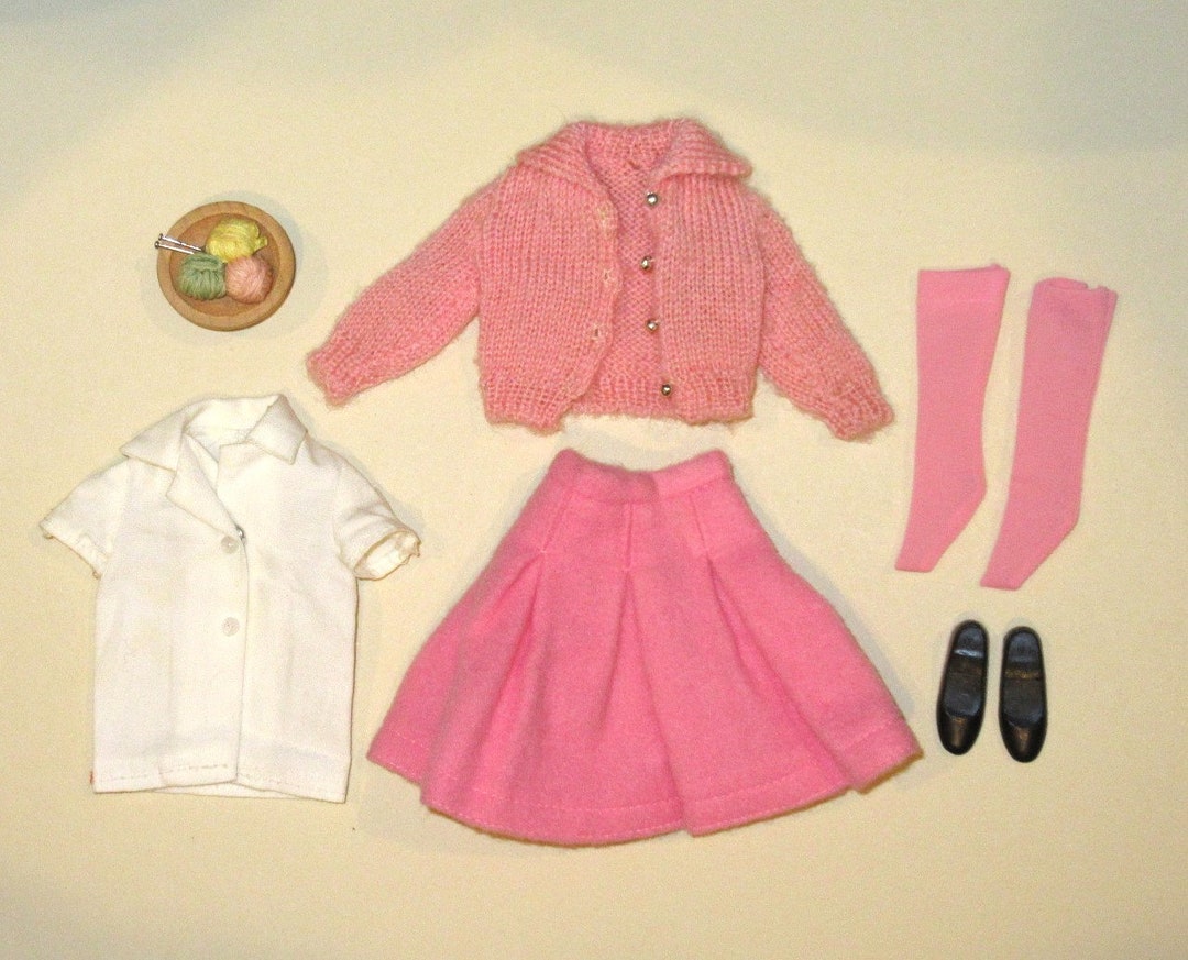 Vintage 1964 Mattel Skipper Doll's school Days Outfit 1907 Complete - Etsy
