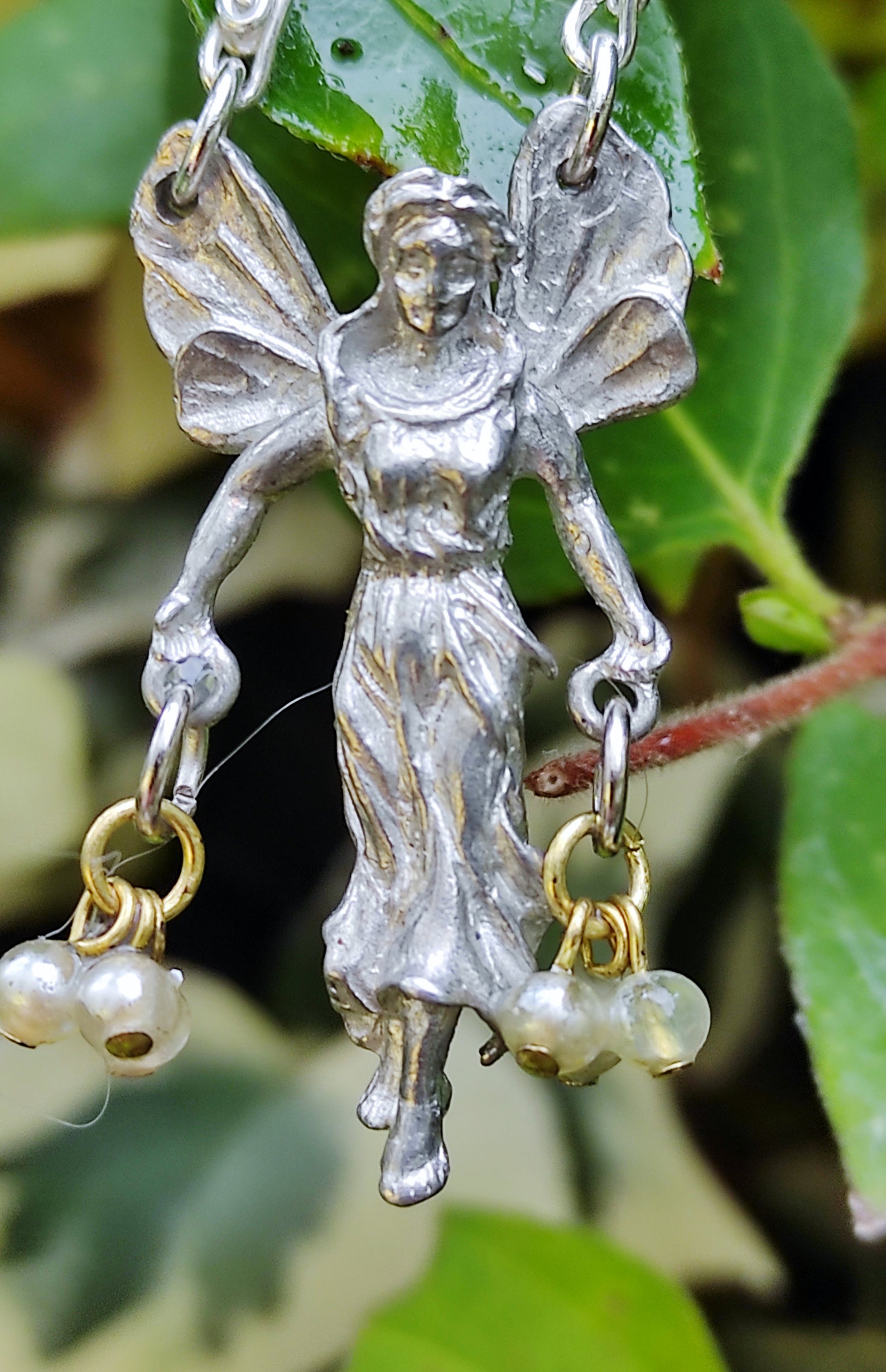 Vintage Miniature Hecate or Selene Necklace in Tinplate With Vintage ...