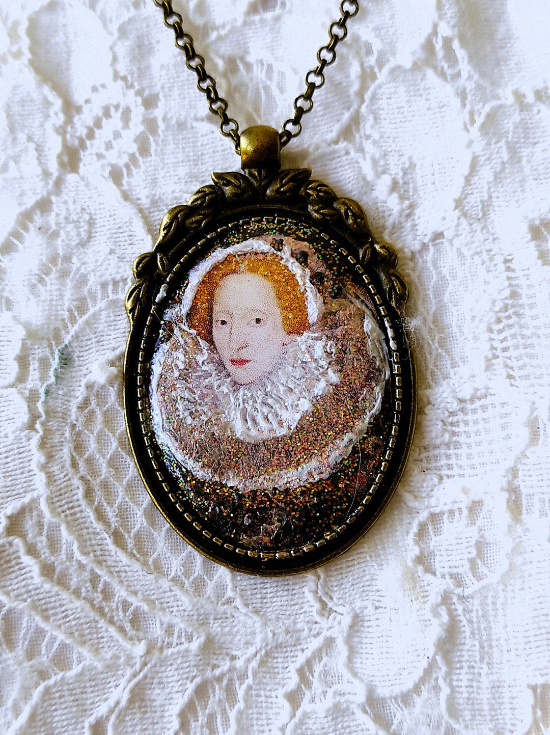 Elizabeth 1st of England Necklace Nicknamed the Virgin Queen, Daughter ...