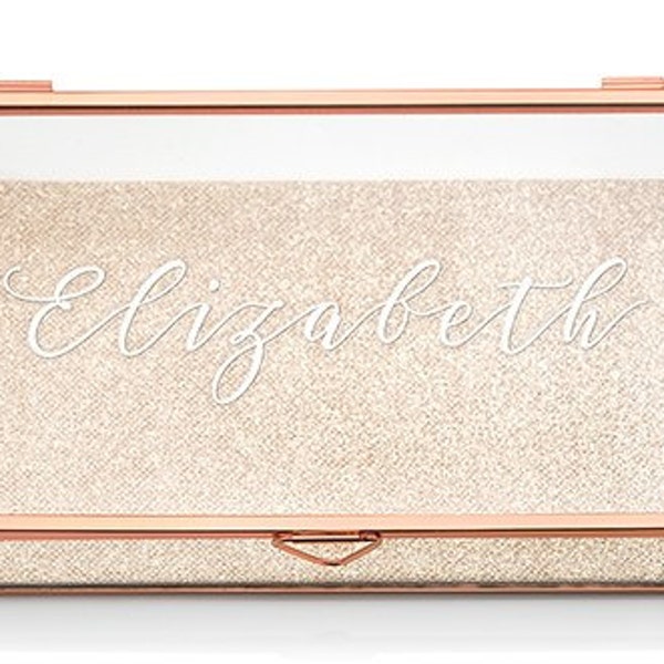 Gold Glass Jewelry Box - Etsy