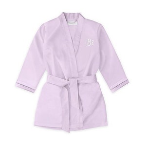 Personalized Children's Lavender Kimono Robe - Flower Girl Robe ...