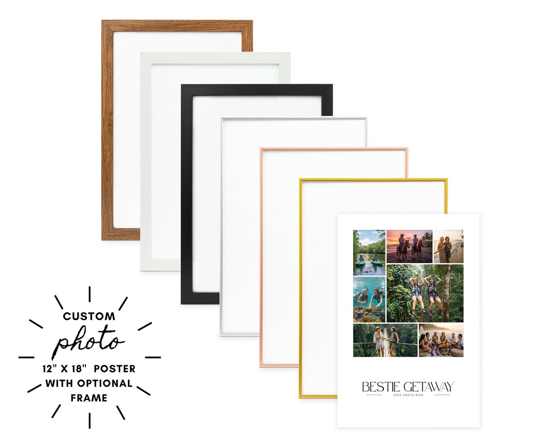Multi-photo Gallery Print - Custom 12x18 Photo Grid Poster - Multi ...