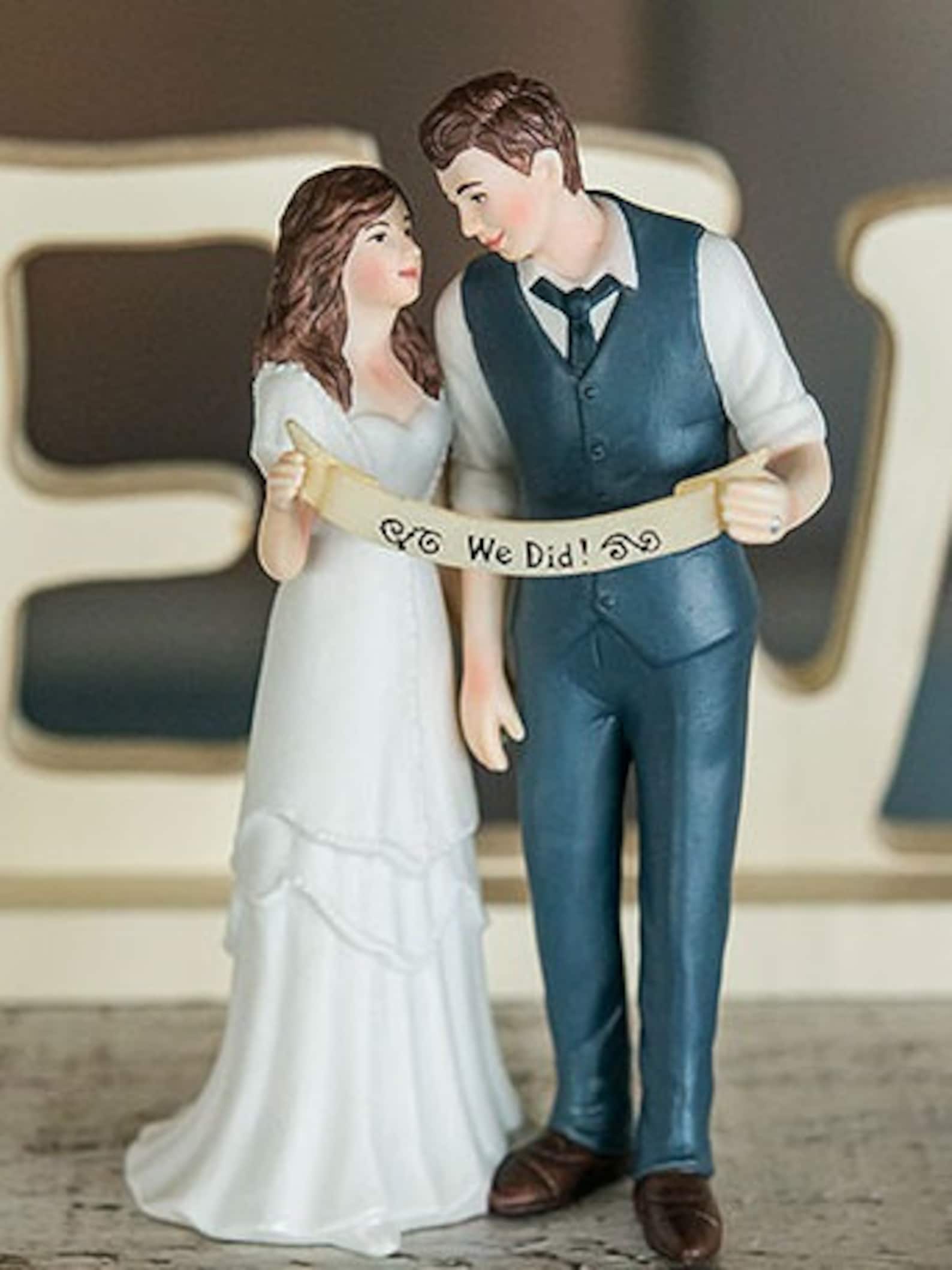 Custom Wedding Cake Topper Bride and Groom Cake Topper - Etsy