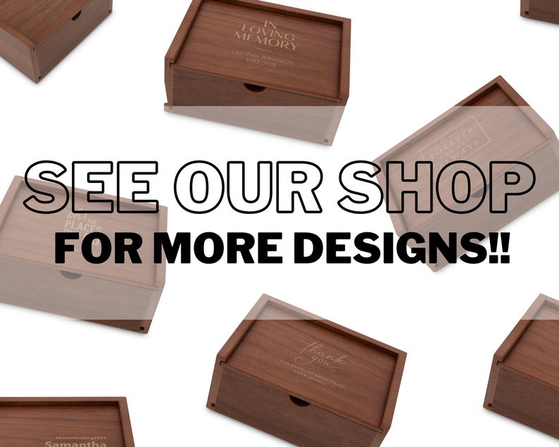 Personalized Wooden Keepsake Box - Engraved Wooden Gift Box - Custom ...