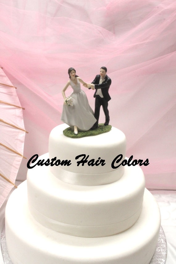 Racing Wedding Cake Toppers Bride And Groom