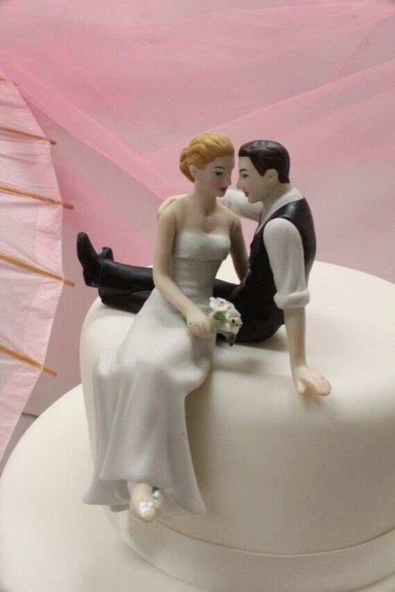Dirty Wedding Cake Toppers