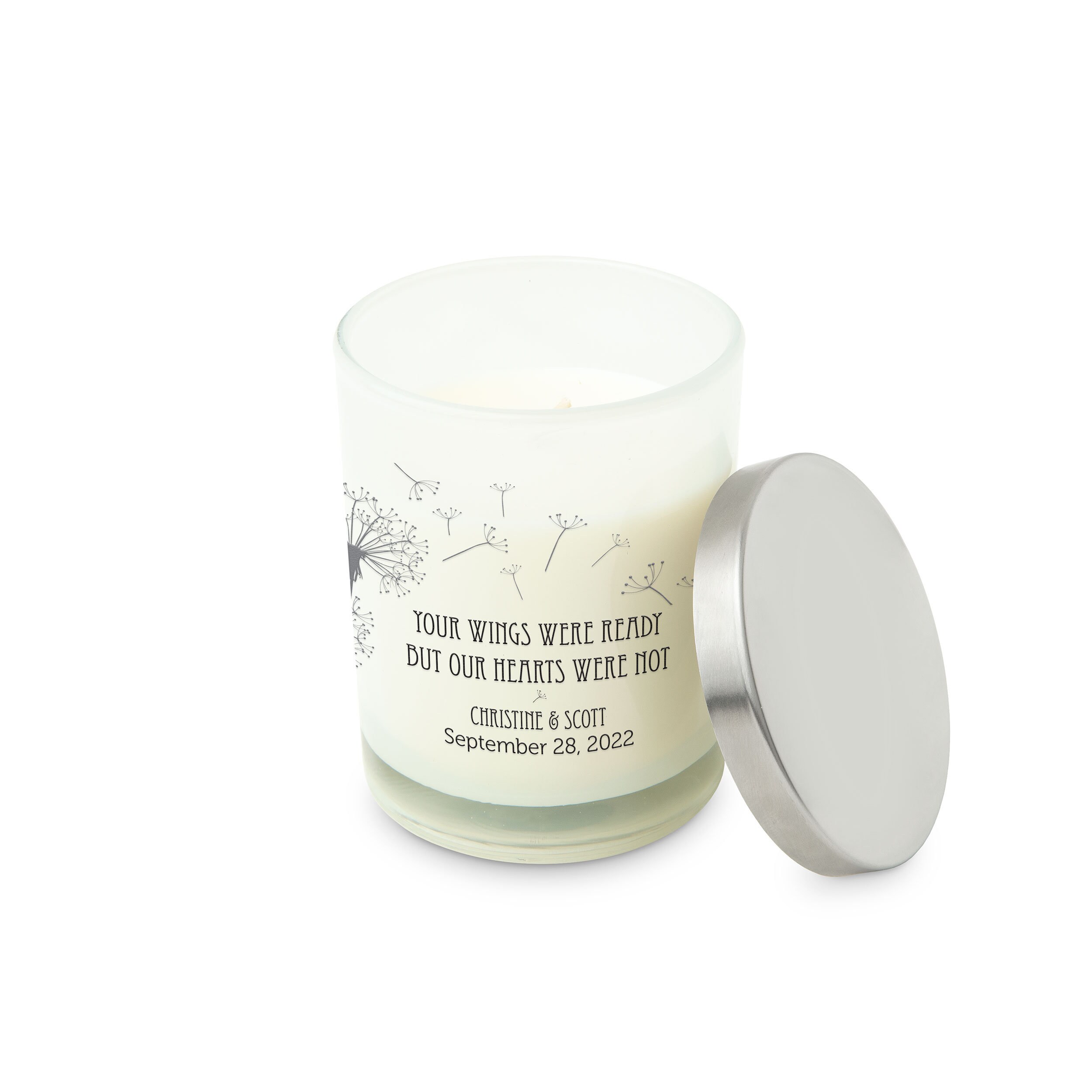 Personalized Memorial Candle - Custom Memorial Candle - in Memory of ...
