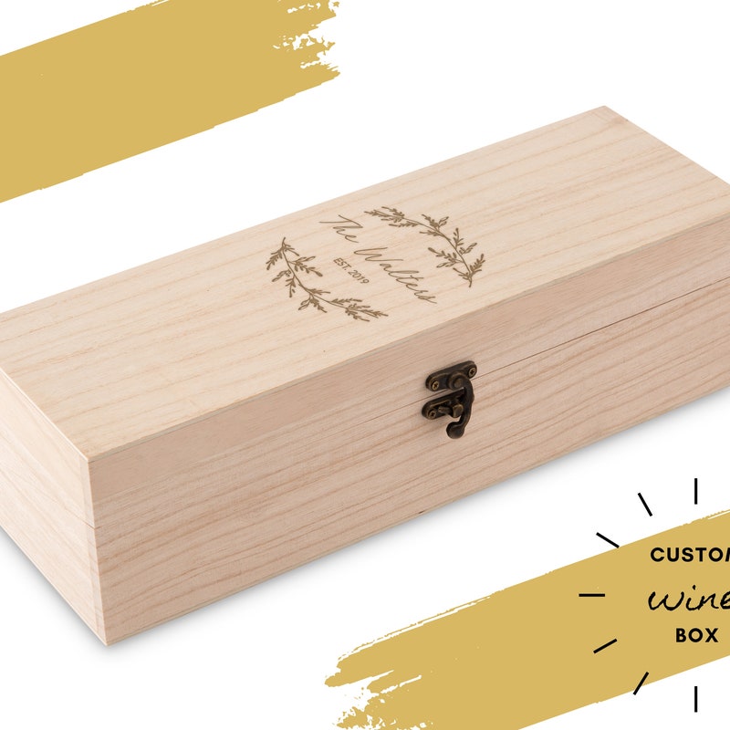 Custom Wine Box - Etsy