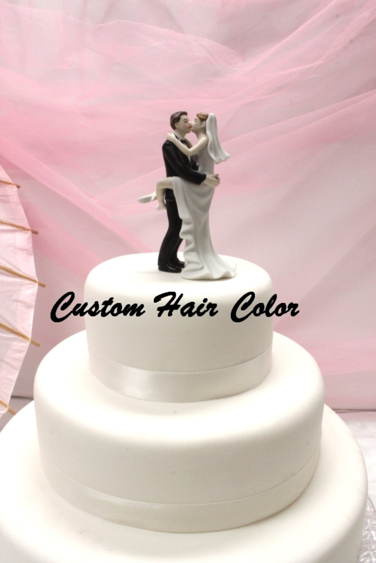 Personalized Wedding Cake Topper - Kissing Couple - Sexy Pose ...