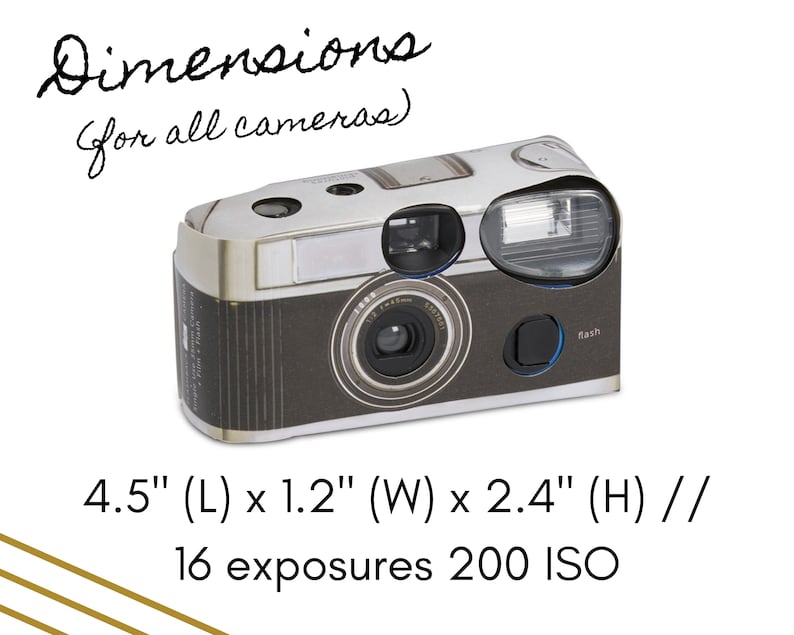 Disposable Camera 5 Designs to Choose From Wedding Favor - Etsy Australia