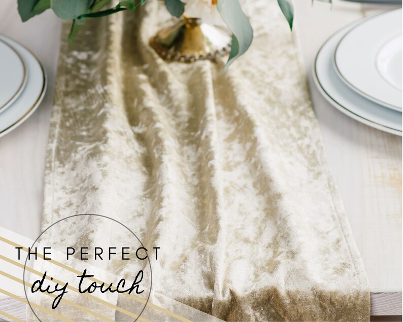 Gold Table Runner Velvet Table Runner Birthday Party Décor - Etsy