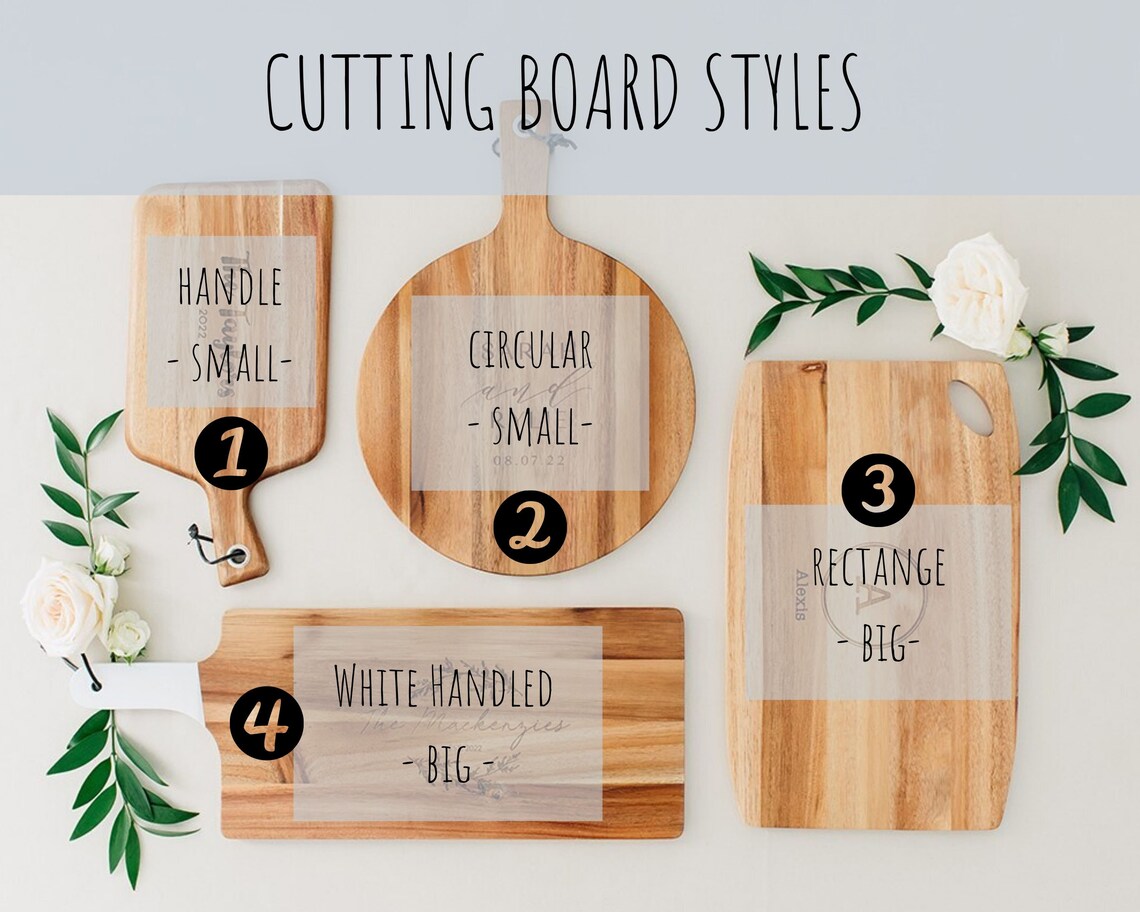 Custom Cutting Board With Signature Script Design for the - Etsy