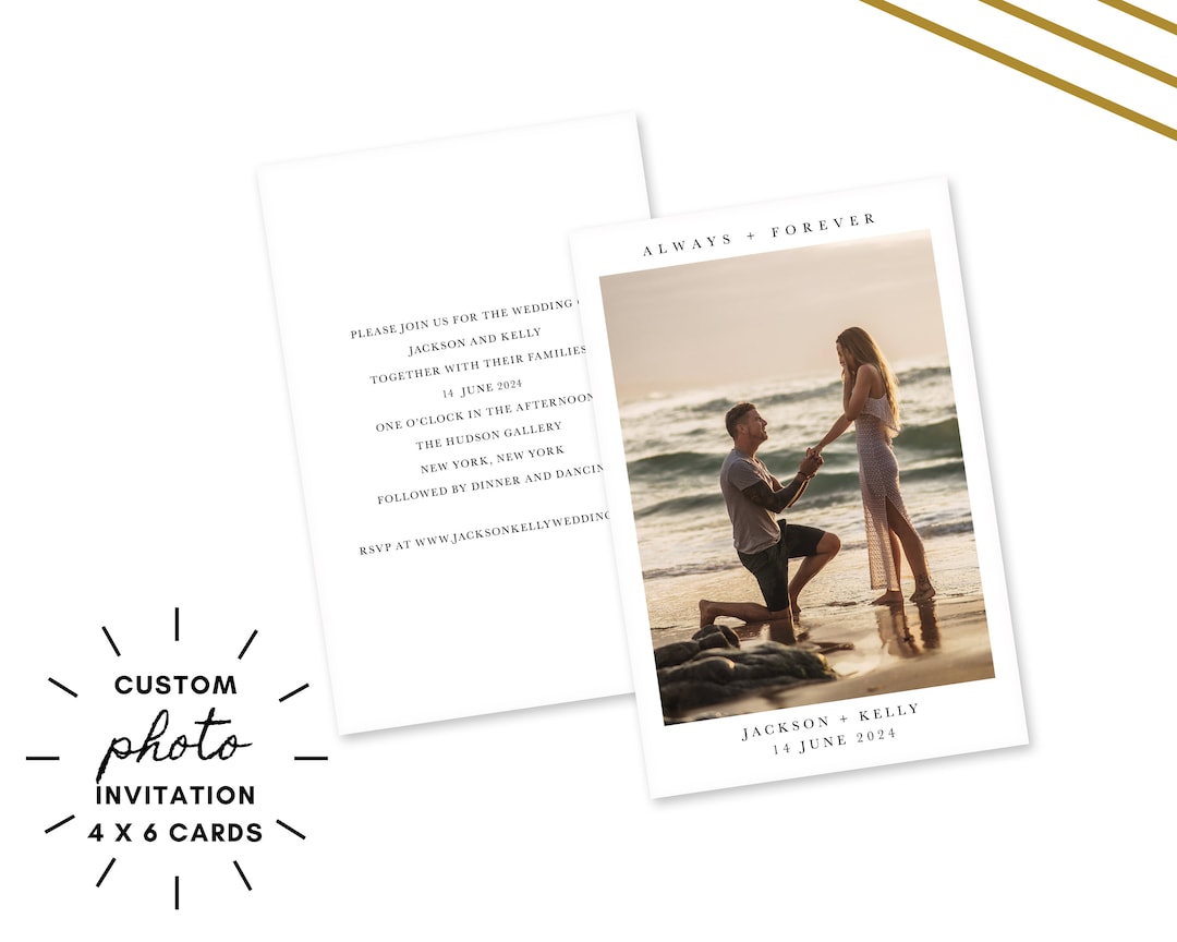 4x6 Personalized Photo Invite Template - Custom Printed Invitations ...
