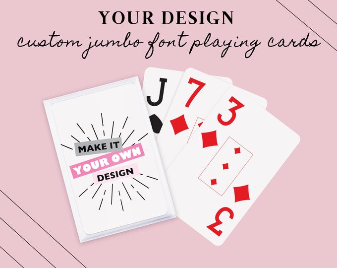 Super Giant Jumbo Extra Large Playing Cards for Playing Bridge, Poker ...