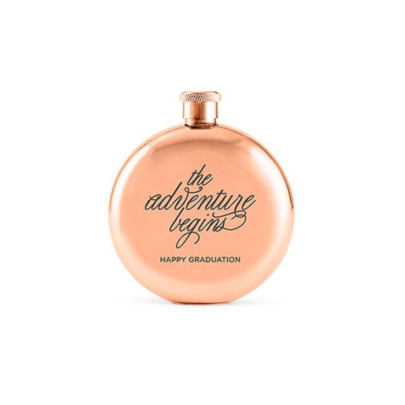 Rose Gold Wanderlust Flask Rose Gold Hip Flask Engraved - Etsy
