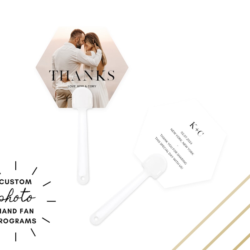 Hand Fan With Custom Logo - Etsy