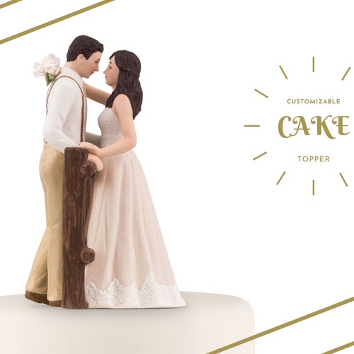 Wedding Cake Topper Personalized Wedding Couple True - Etsy