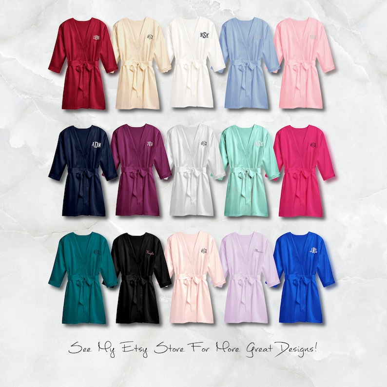 Personalized Mint Green Kimono Robe Size L/XL Custom | Etsy