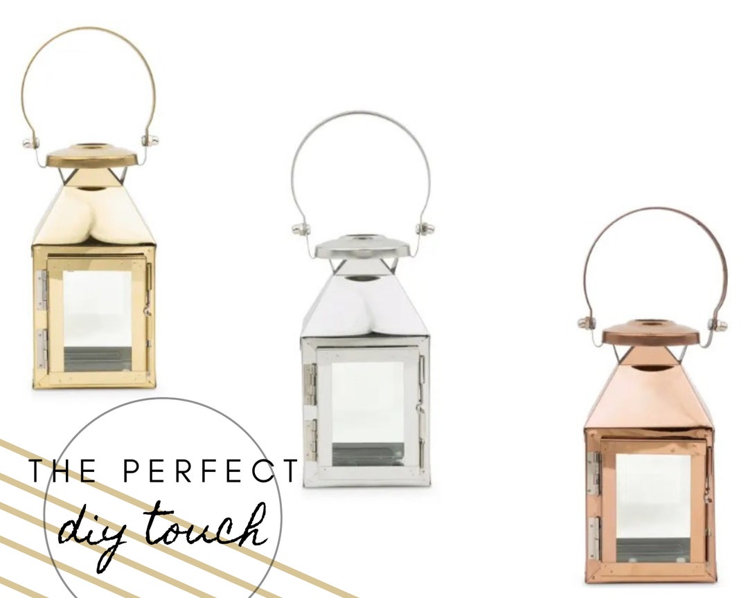 Set of 3 Hanging Lantern Centerpiece Bases - DIY Wedding - Home Décor ...