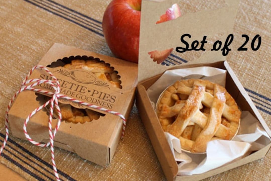 Wedding DIY - Wedding Favor Box - Mini Pie Packaging Kit - Pack of 20 ...