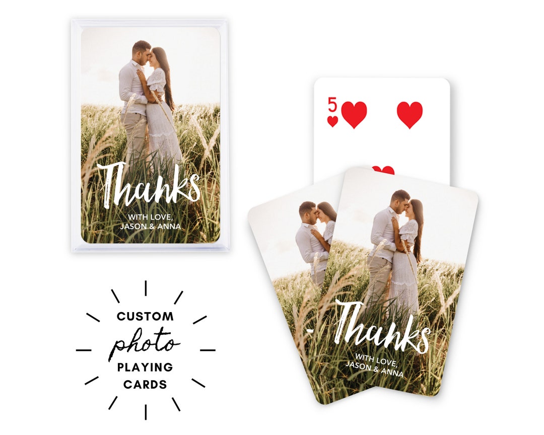 Custom Photo Playing Cards - Personalized Playing Cards - Elegant ...