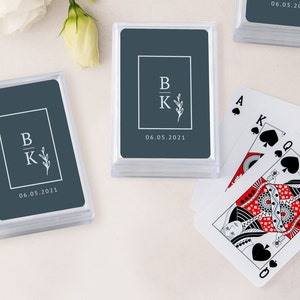 Personalized Playing Cards - Monogram Playing Cards - Wedding Playing ...