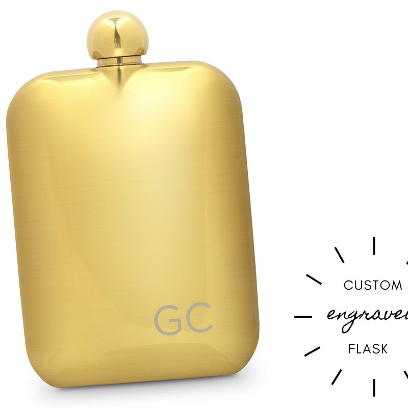 Monogram Flask - Etsy