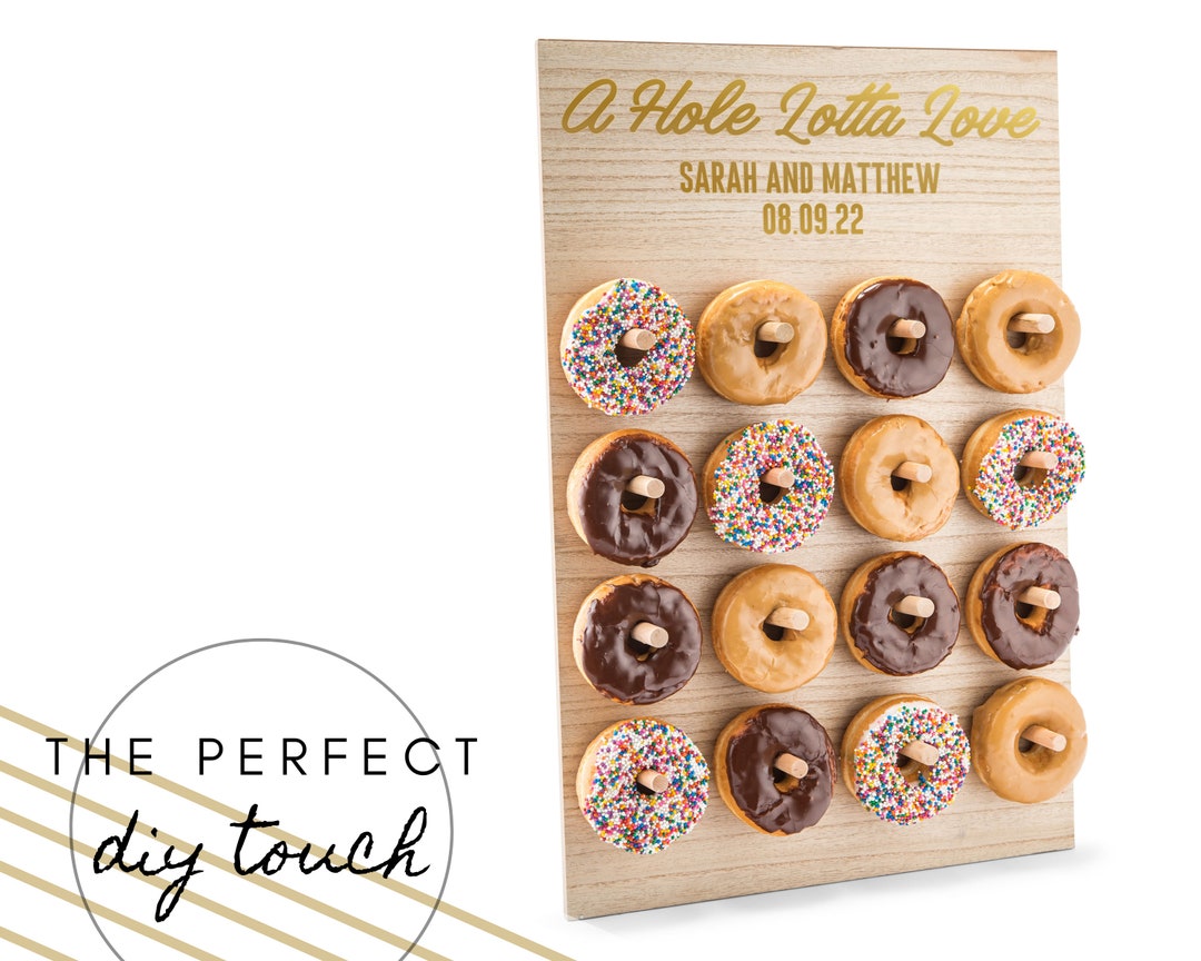 Customized Donut Wall - A Hole Lotta Love - Wedding Dessert Bar ...