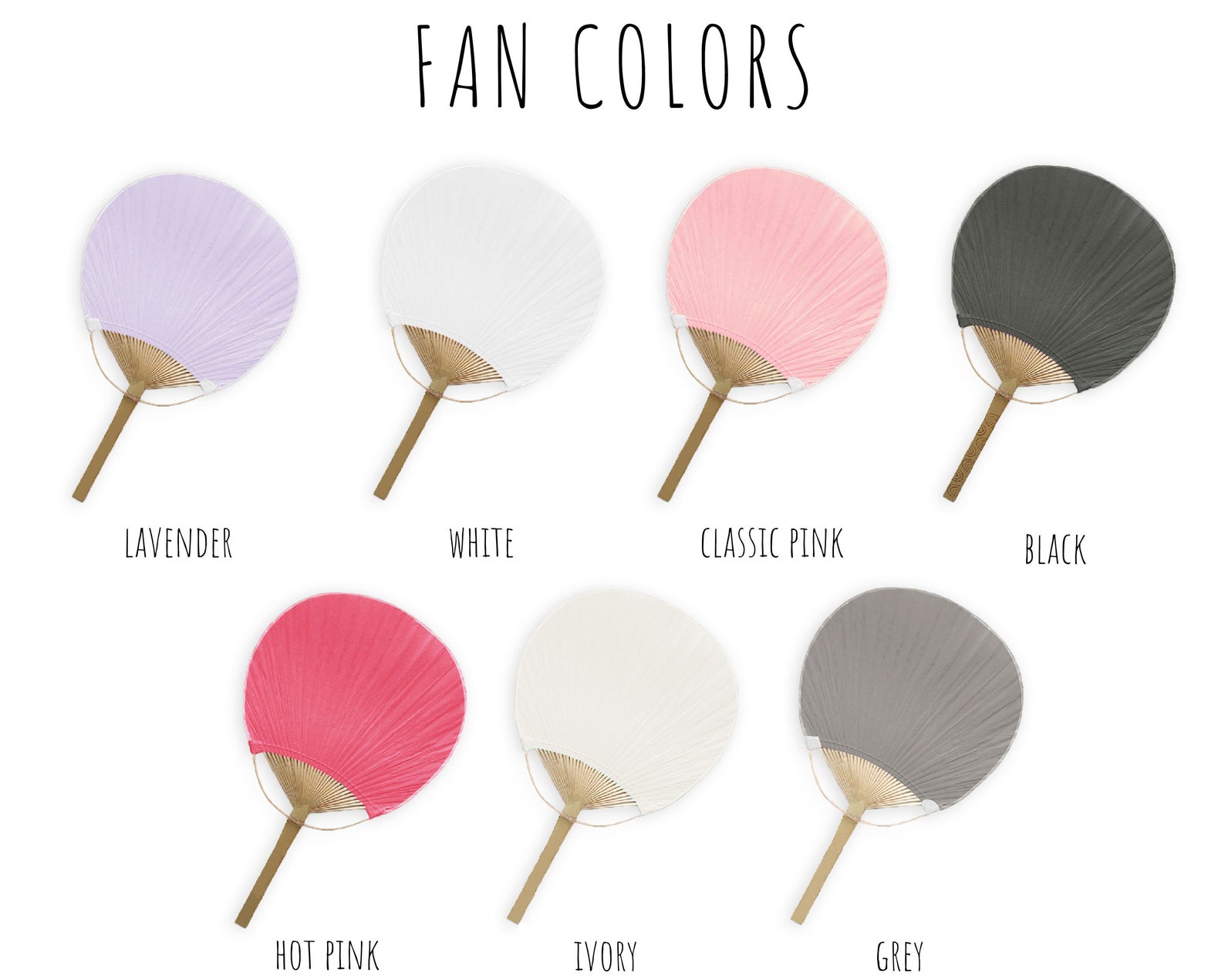 Bamboo Handle Paddle Fans Paper Paddle Fans Wedding Favor Summer ...