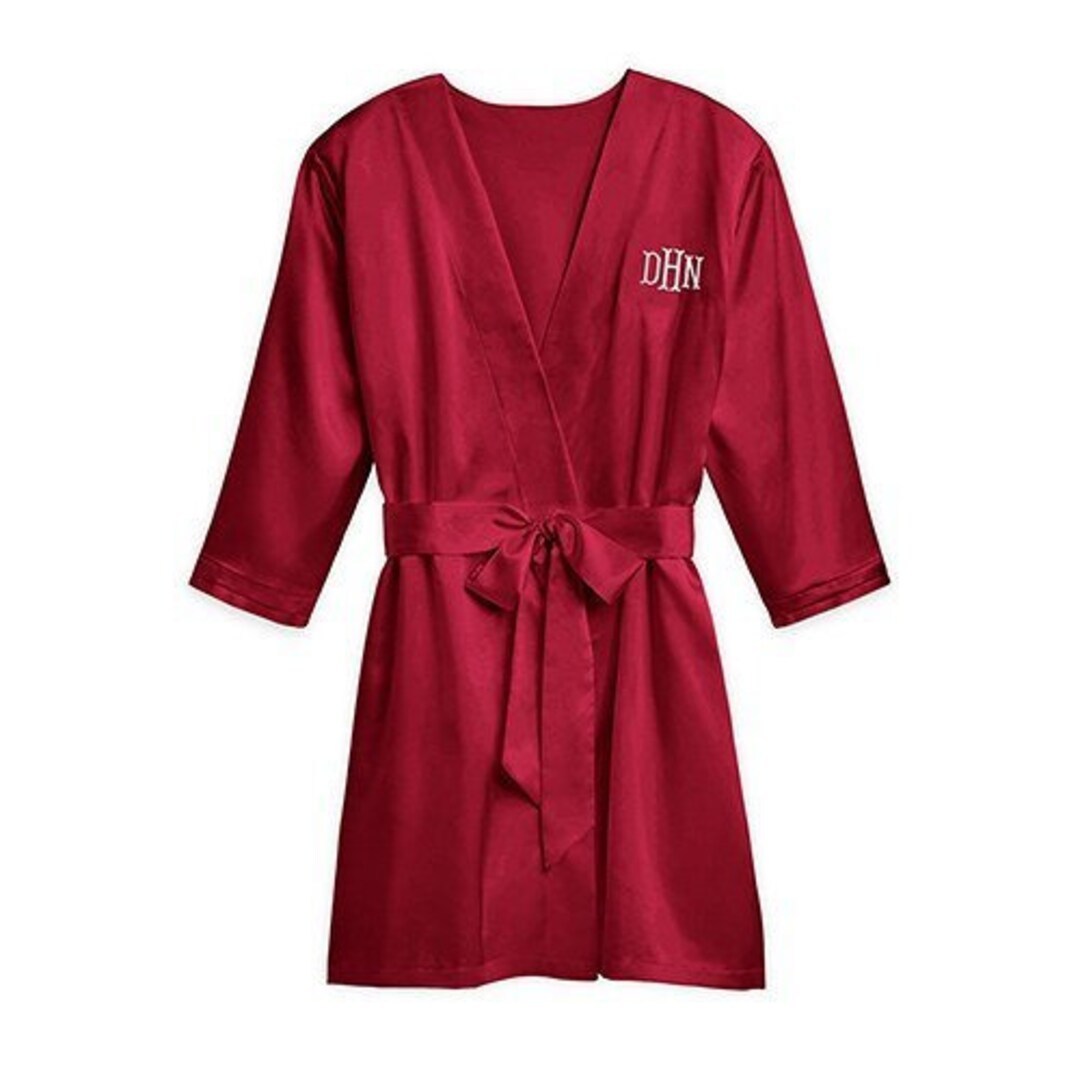 Personalized Ruby Red Kimono Robe - Size 1XL/2XL - Custom Kimono ...