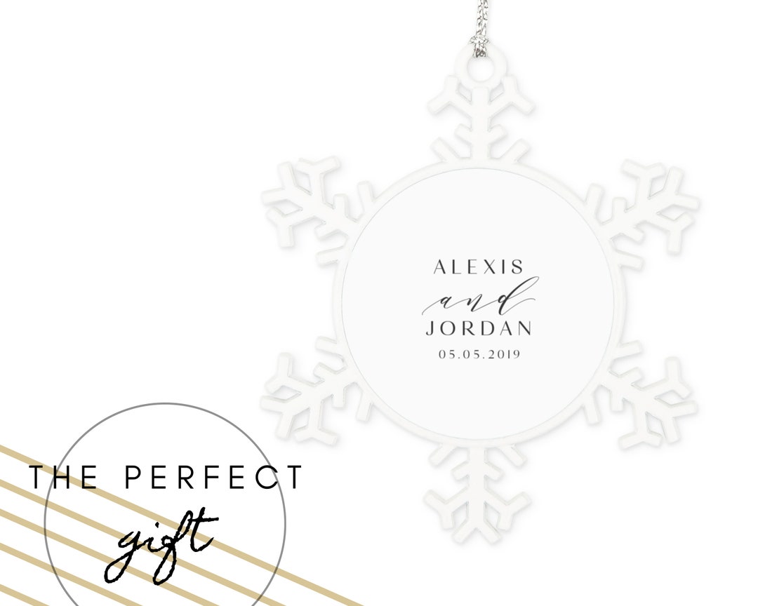 Personalized Snowflake Christmas Ornament Custom Names - Etsy