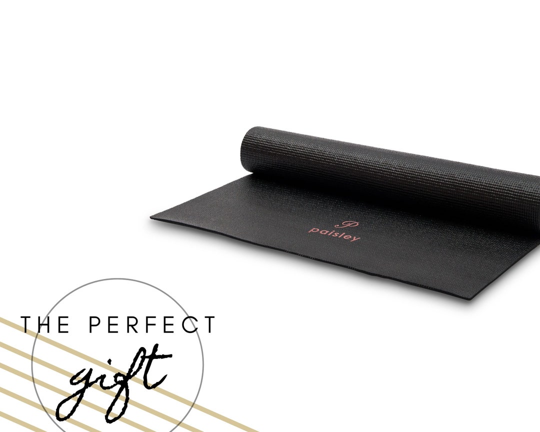 Customized No-slip Yoga Mat - Embroidered Exercise Mat - Personalized ...