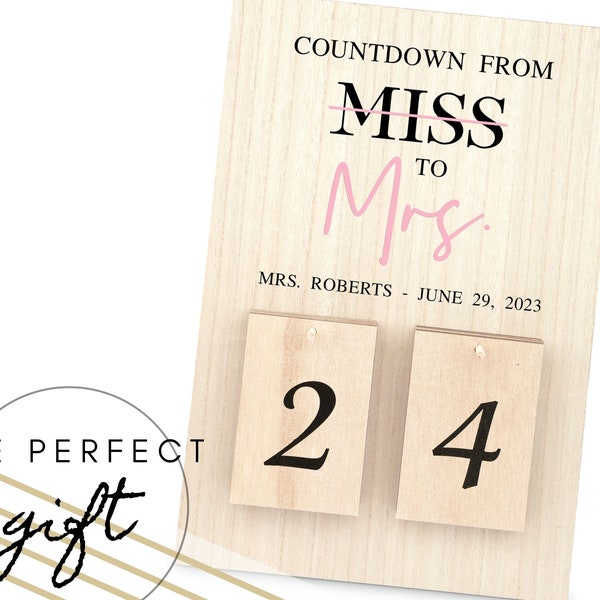Wedding Countdown - Etsy