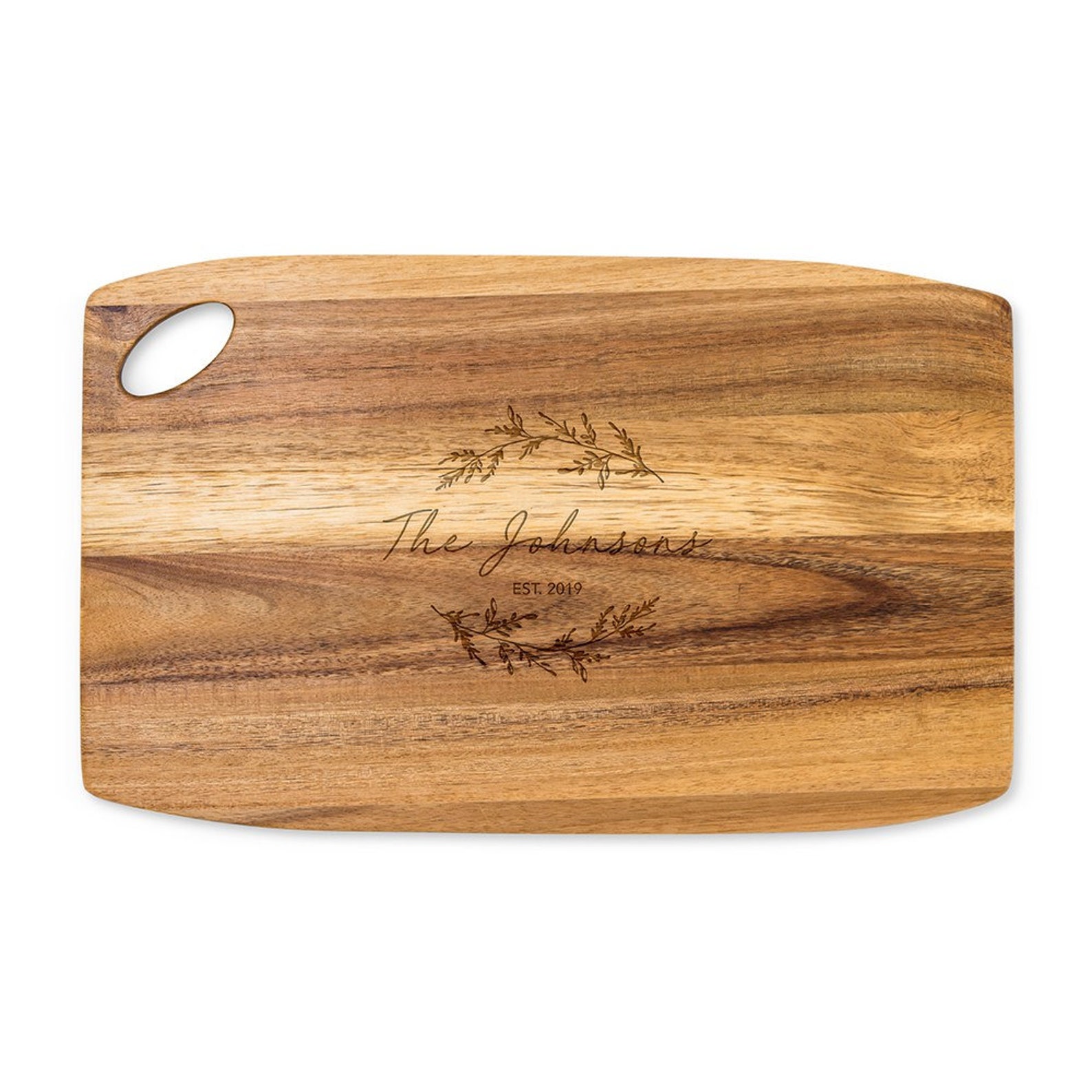 Custom Cutting Board With Signature Script Design - Personalized ...
