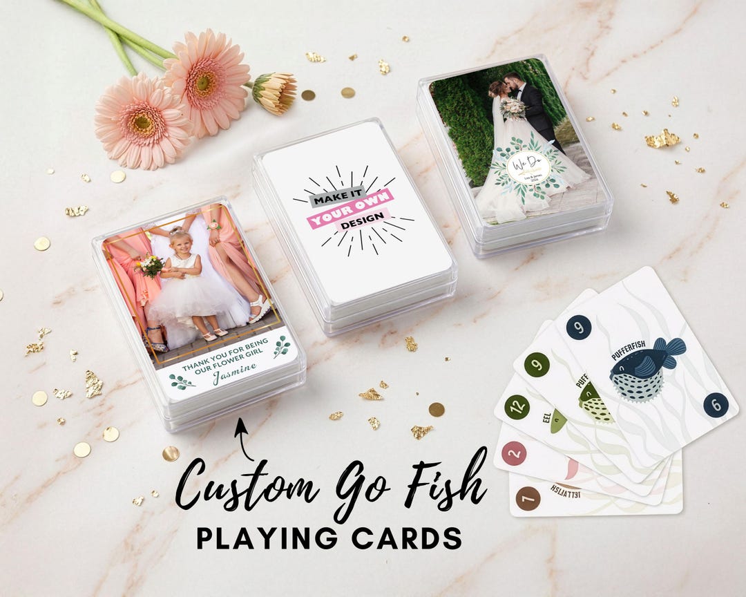 Personalized Design or Logo Go Fish Playing Cards - Create Your Own ...
