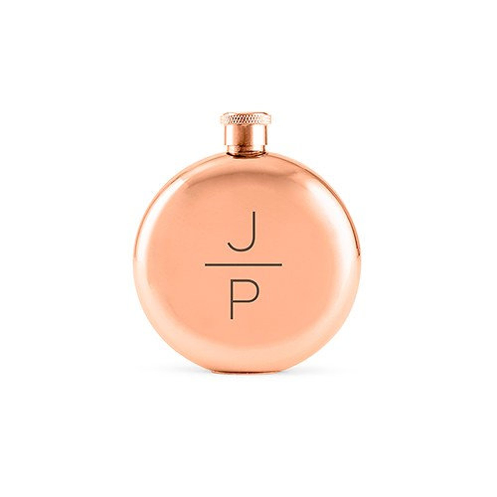 Personalized Flask Rose Gold Monogram Flask Unique Wedding - Etsy