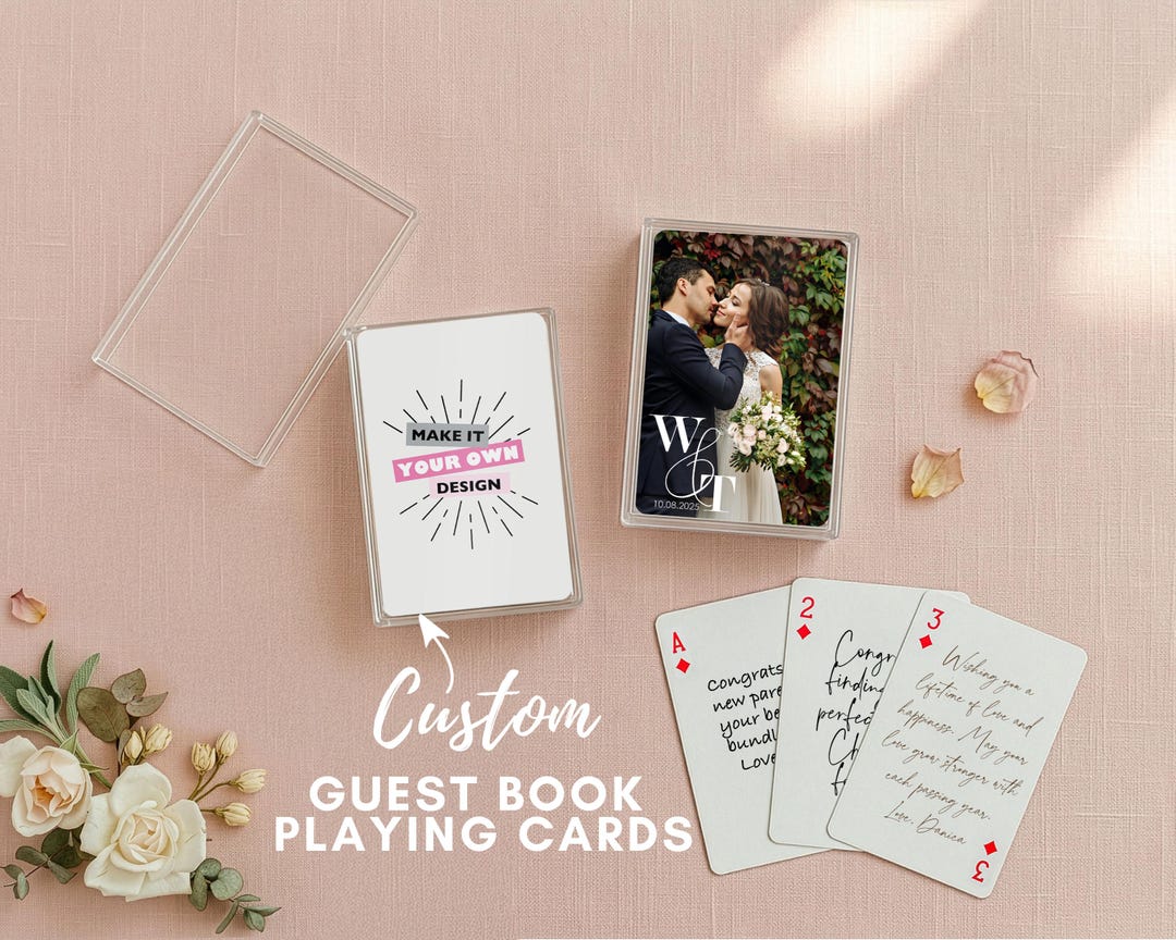Personalized Guest Book Cards - Guest Book Alternative - Custom Logo ...